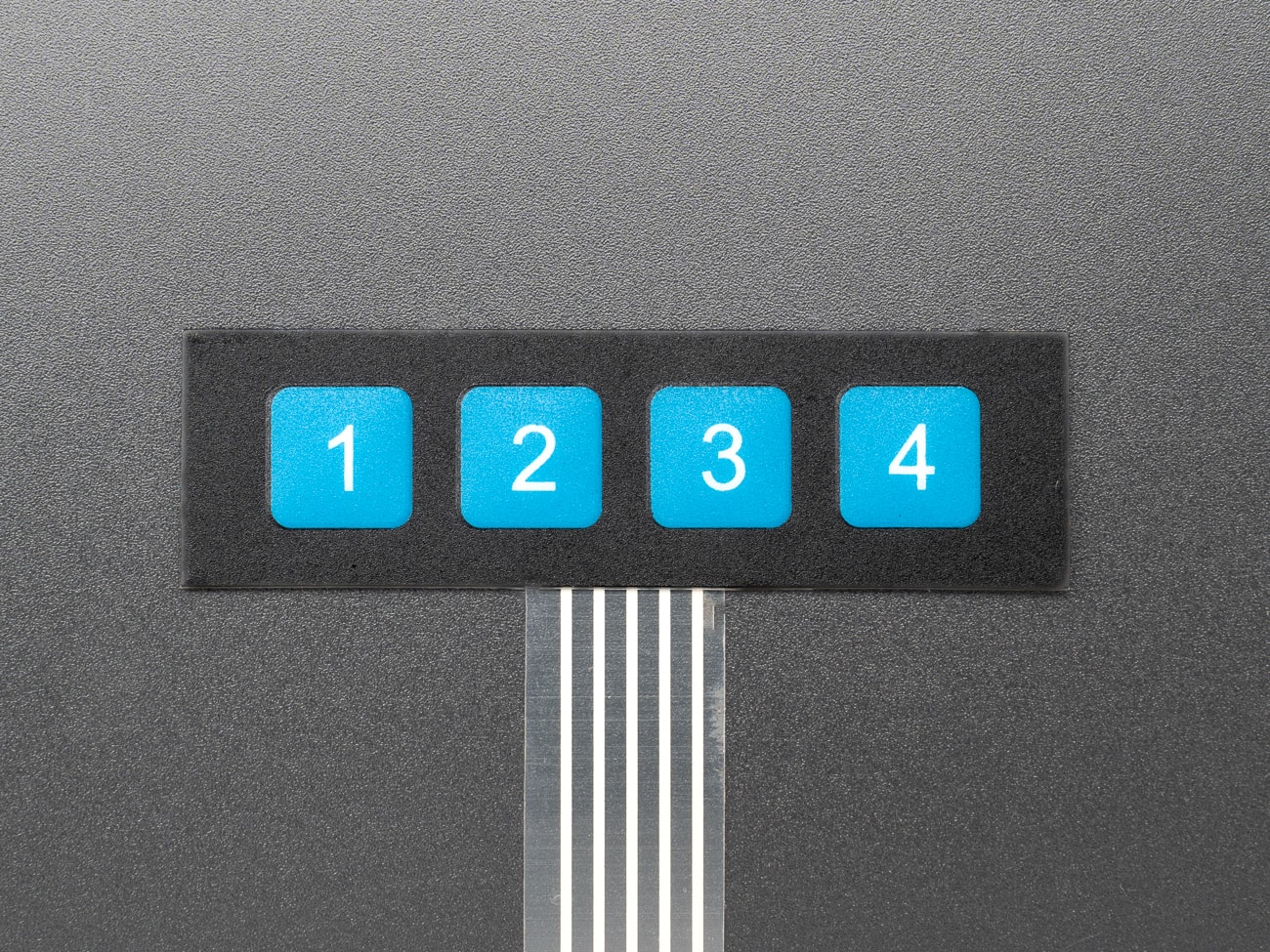 1x4 Membrane Matrix Keypad - 4 Keys - Thingbits India