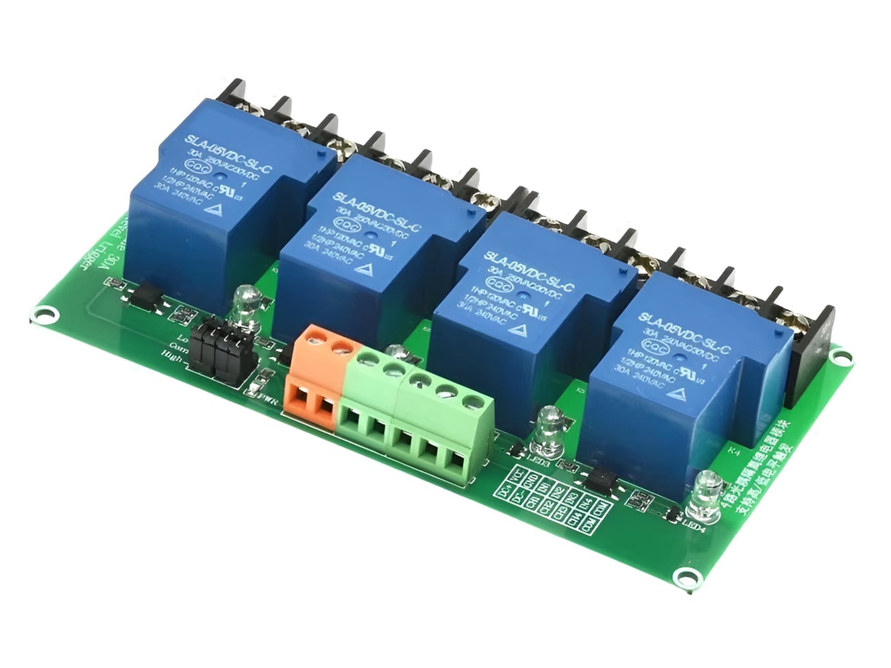 4 Channel 30A Relay Module - Thingbits India