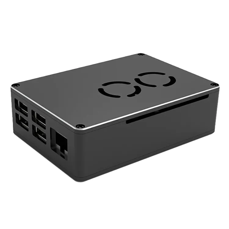 Aluminum Rugged Heatsink Case with Fans for Raspberry PI 4 - Thingbits ...