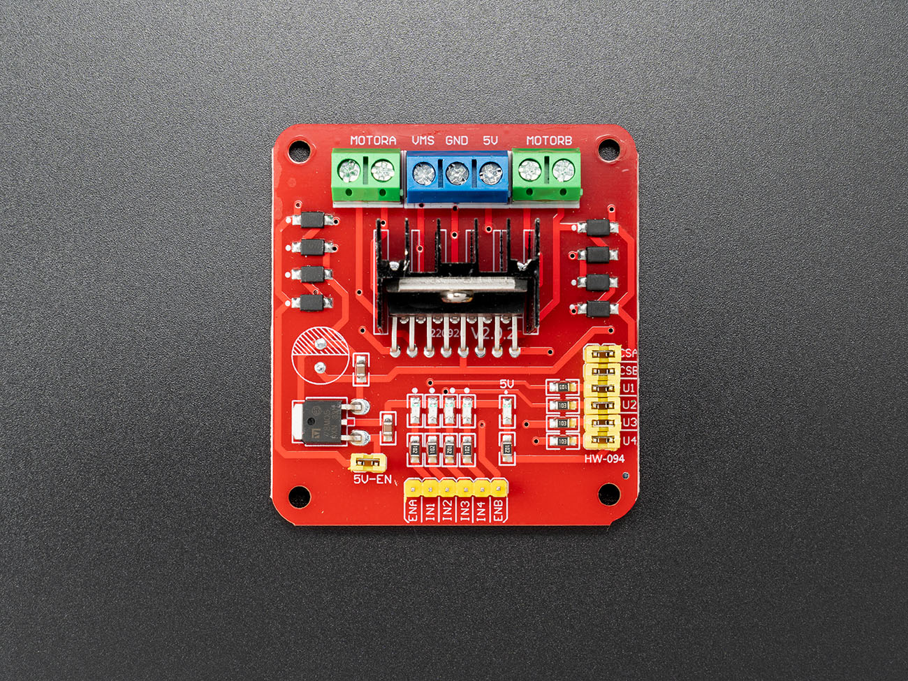 L298N Dual H Bridge DC & Stepper Motor Driver Module V2 - Thingbits India