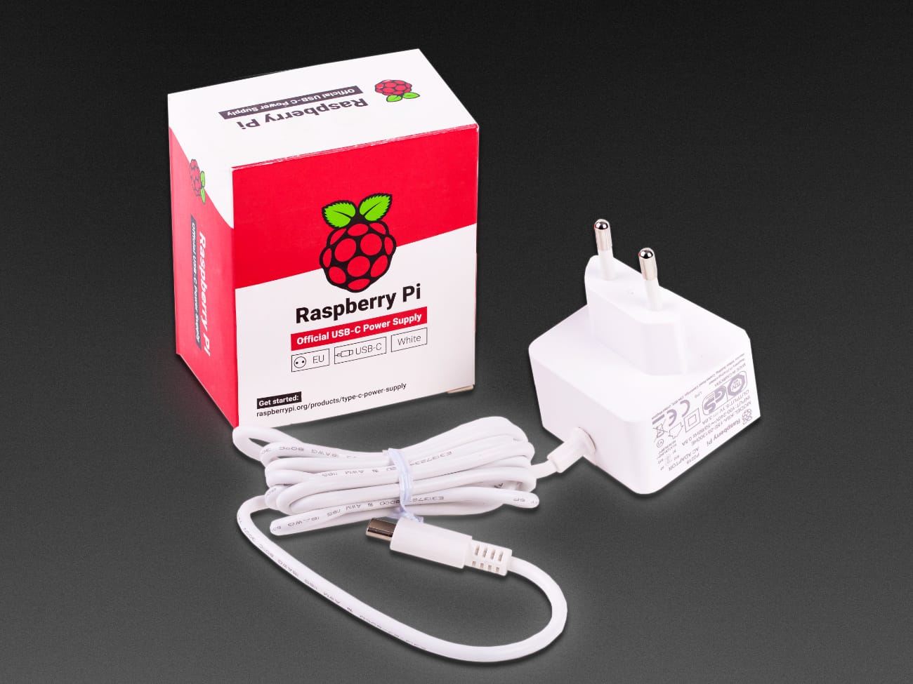 Raspberry Pi 4 Official 15W USB C Power Supply - Thingbits India