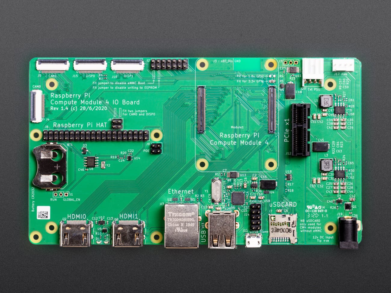 Raspberry Pi Compute Module 4 IO Board - Thingbits India