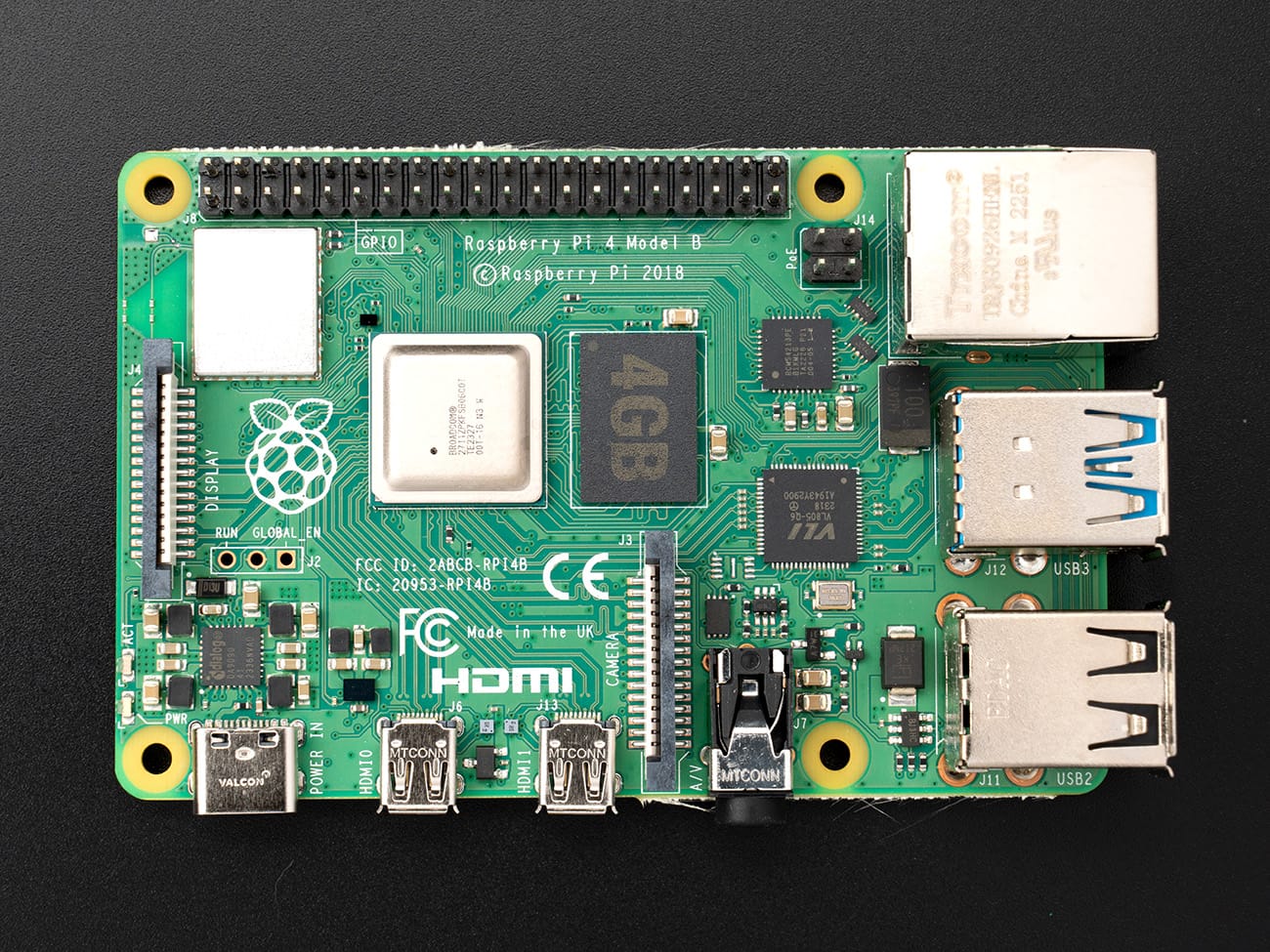 Raspberry Pi 4 Model B - 1GB, 2GB, 4GB, 8GB RAM - Thingbits India
