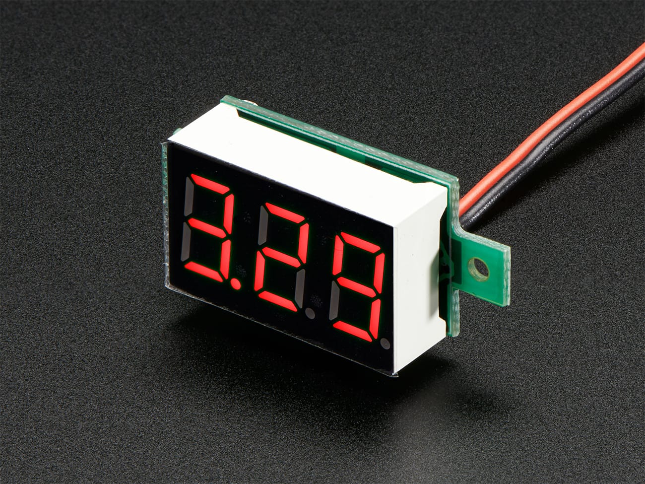 2-wire Voltmeter with 0.28 inch LED Display - 2.5V to 40VDC - Thingbits ...